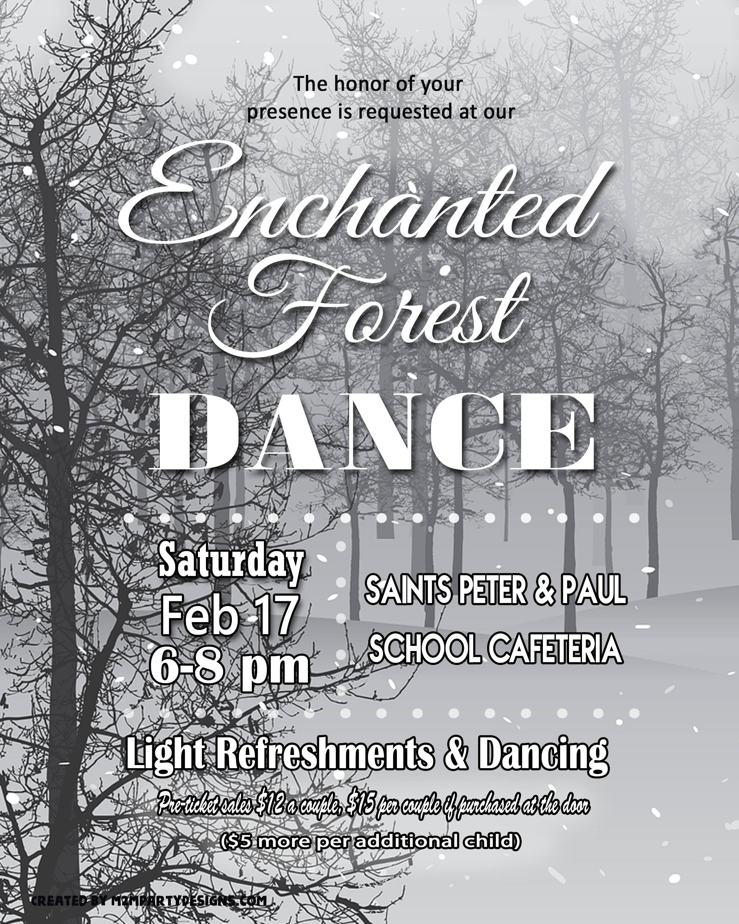 Enchanted Forest Prom Invitation With String Lights. Printable | Etsy