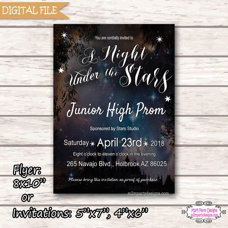 Under the Stars Prom Theme - Etsy