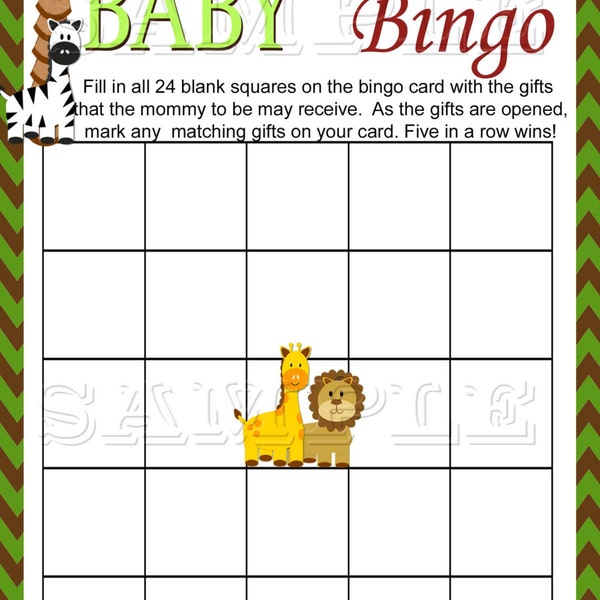 Monkey Bingo - Etsy