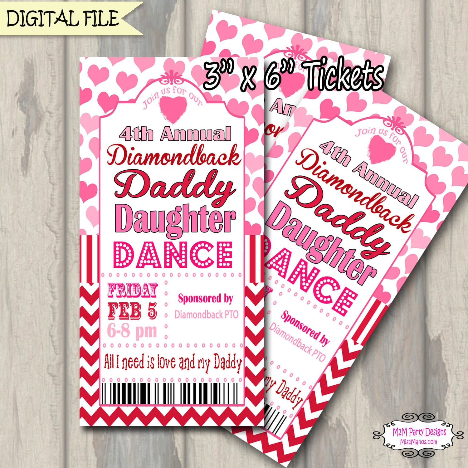 Daddy Daughter Dance Flyer or Ticket Dance Candyland - Etsy