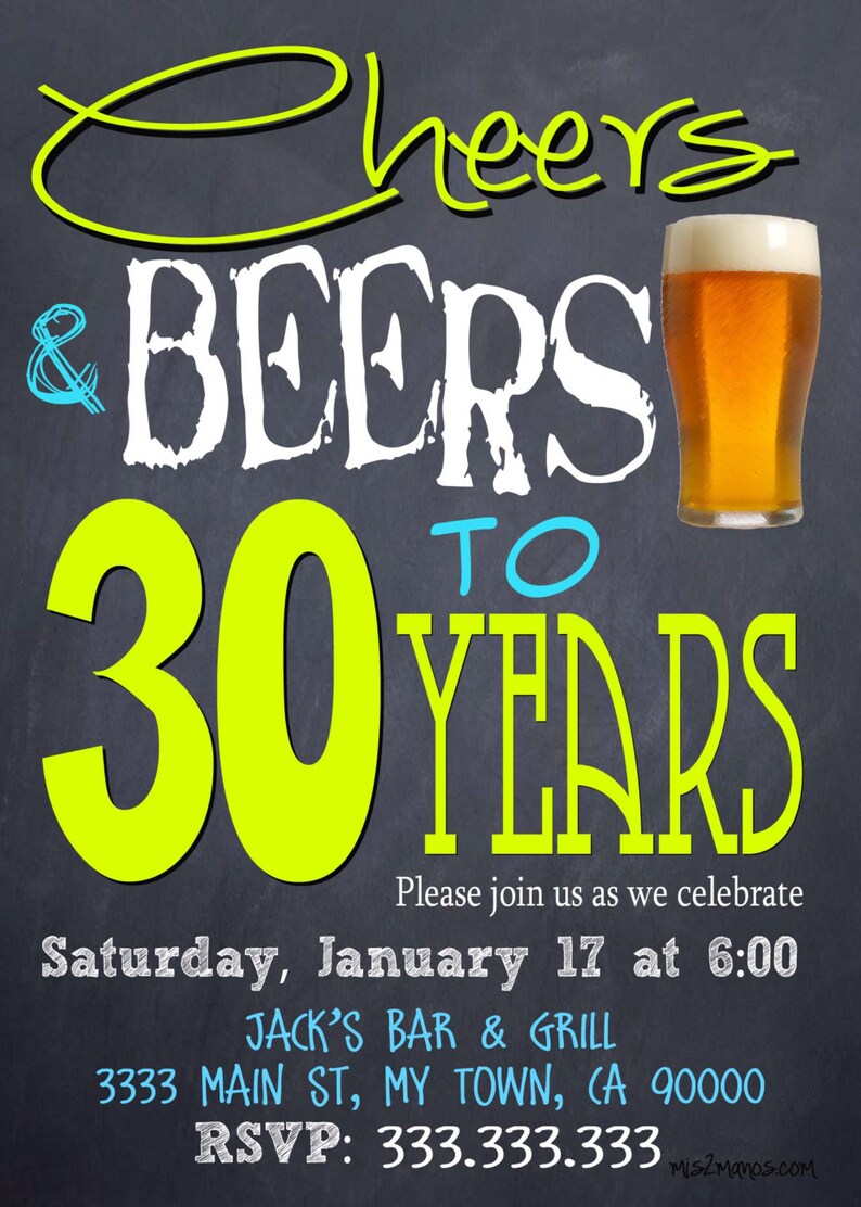 Blank Beer Invitation Template Free