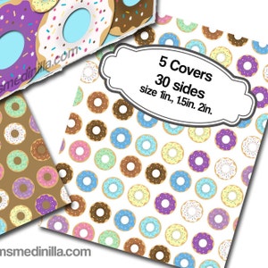 Donut Binder Cover Printable Editable Donuts Binder Covers Super ...