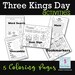 Three Kings Day, Three Wise Men Activity Set of 5 Pages, Printable Kids ...