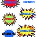 EDITABLE Super Hero Comic Book Photo Booth Props Instant Download ...