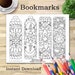 Mandala Bookmark Coloring Bookmarks Bookmark, Mandala Coloring ...