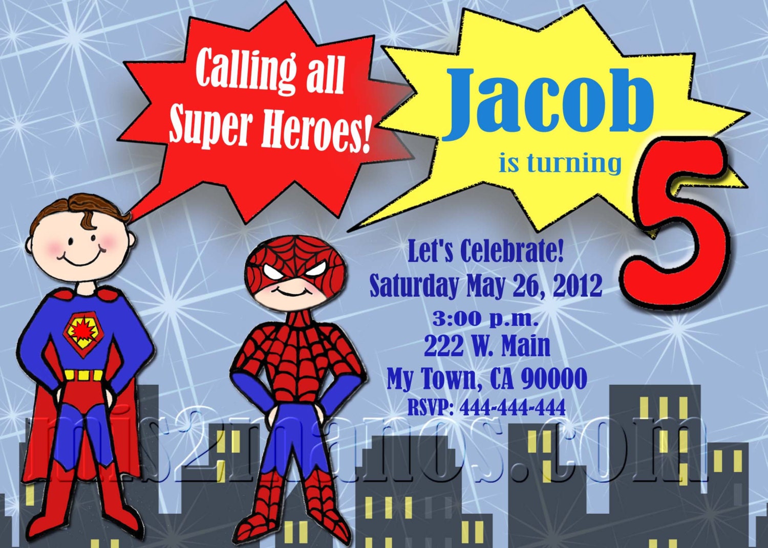 Super Hero Comic Book Water Bottle Wrapper Printable Digital | Etsy