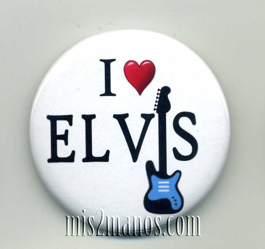 I Love Elvis Buttons Personalized Buttons Custom Buttons and | Etsy