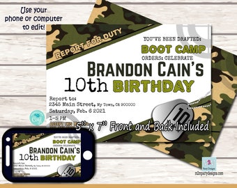 Boot Camp Invitation - Etsy