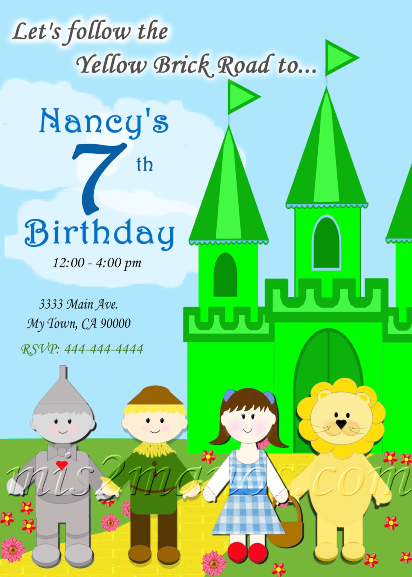 Yellow Brick Road Wizard of Oz Inspired Food Tent Printable - Etsy