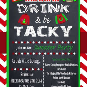 Ugly Sweater Party Photo Booth Sign - DIY INSTANT DOWNLOAD - Etsy