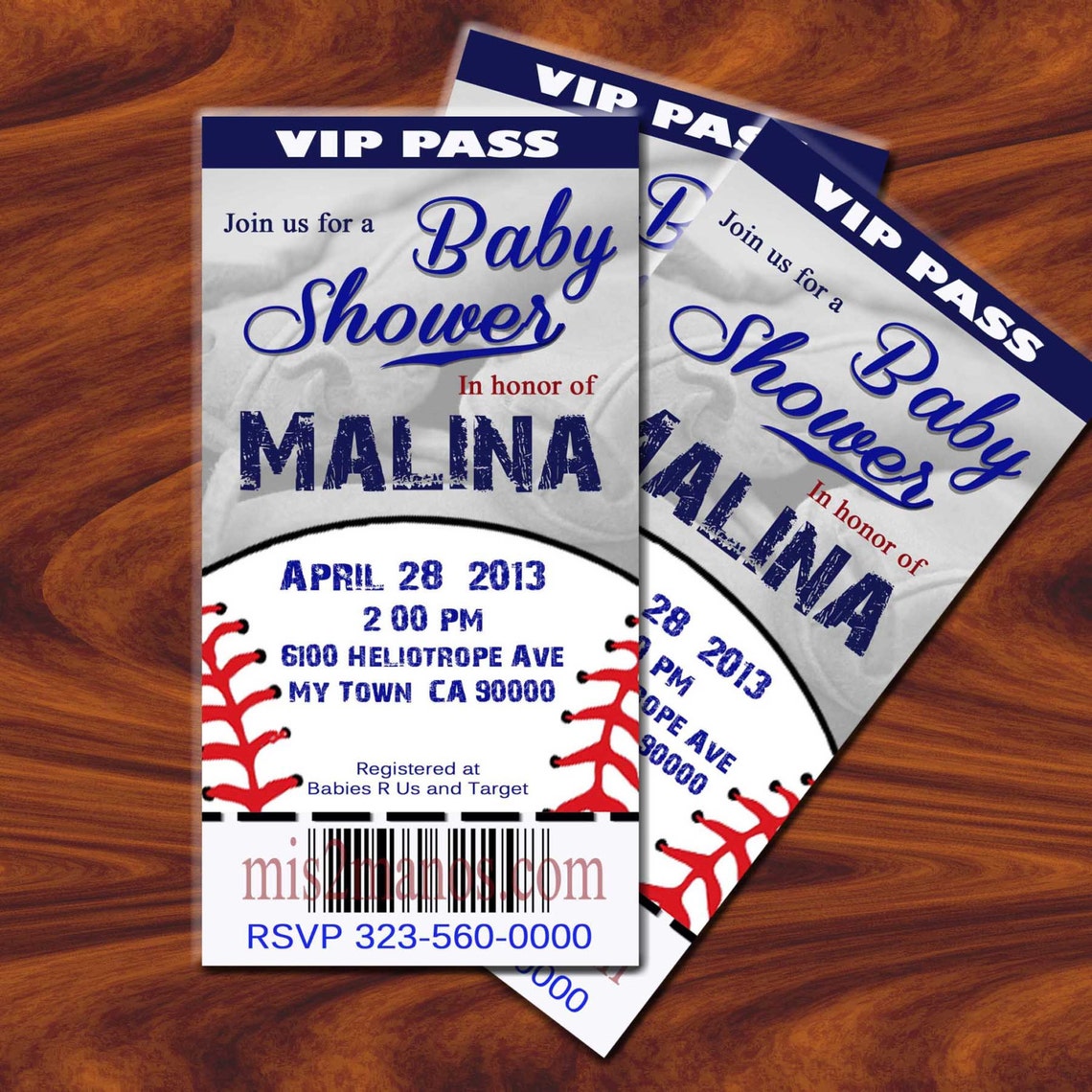 Baseball Baby Shower Bingo Game Printable Instant Download - Etsy