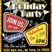 Casino Theme Party, Las Vegas. Rat-pack Themed Holiday Invitation ...