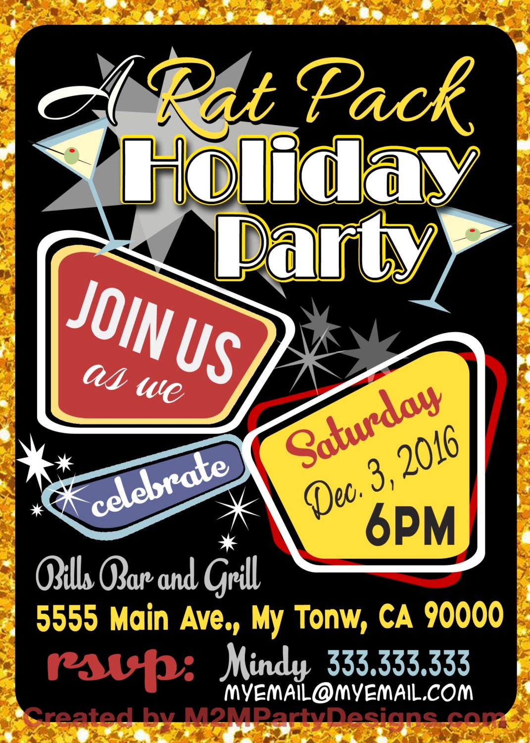 Casino Theme Party Las Vegas. Rat-pack Themed Holiday - Etsy