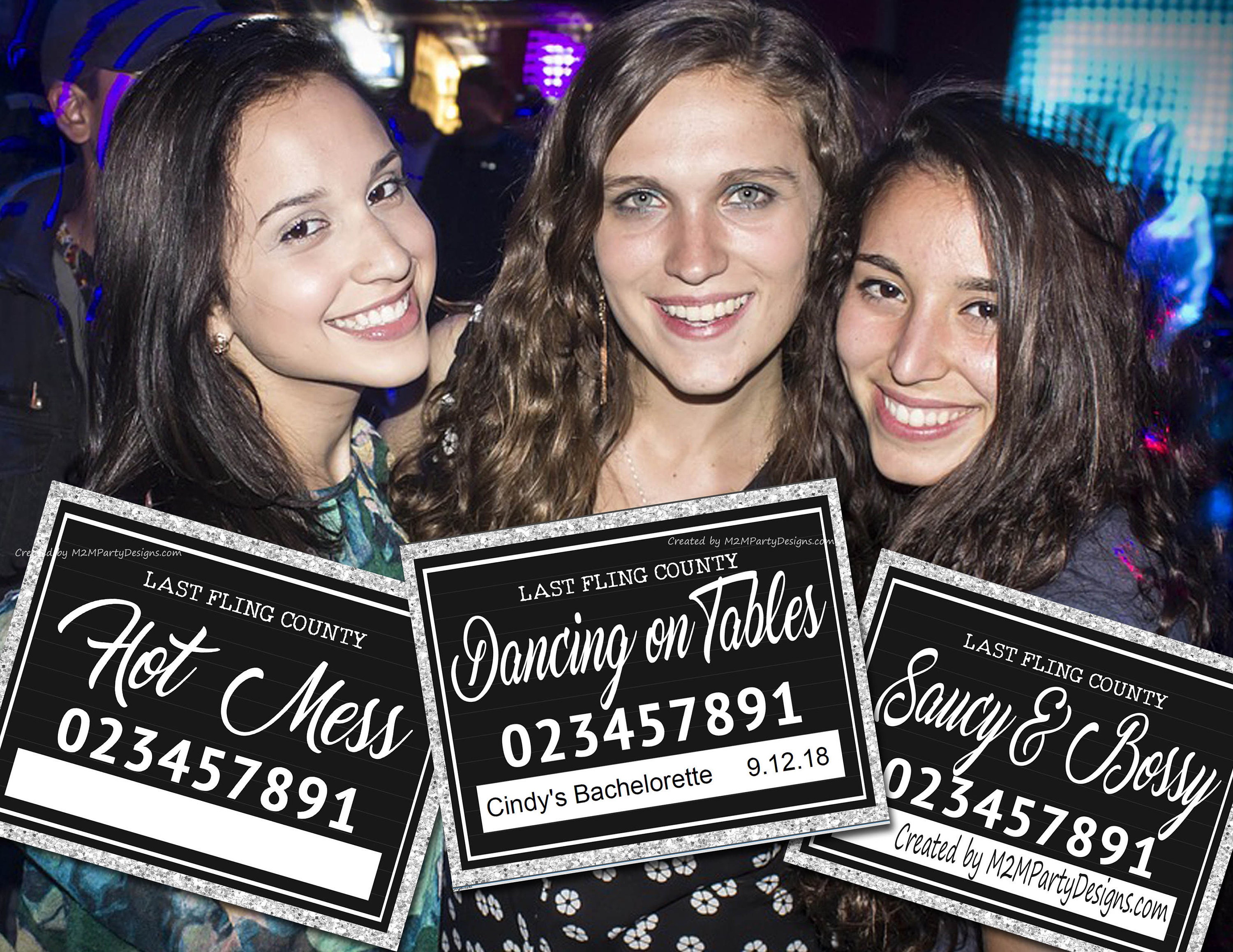 Bachelorette Party, Mugshots Prop Signs, Mug Shot Signs ,photo Booth ...