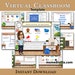 Virtual Classroom Easy Editable Template, Add Your Bitmoji and Links - Etsy
