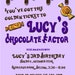 Birthday Invitation Chocolate Factory Inspired 1st Birthday Invitation ...