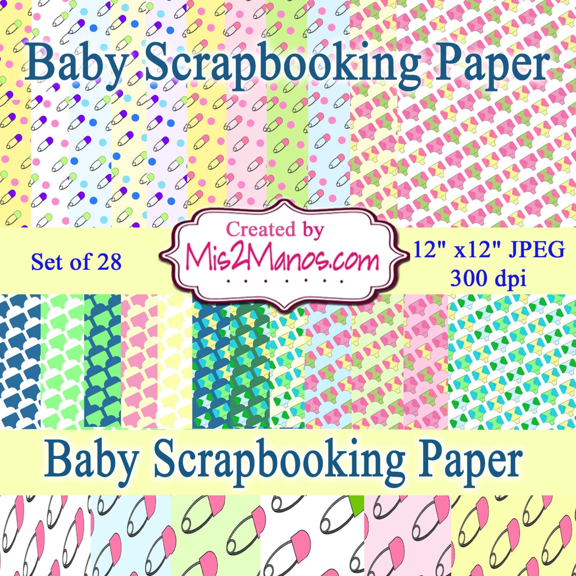 Baby Clip Art Digital Clipart Diaper Pins Bib Baby Feet - Etsy