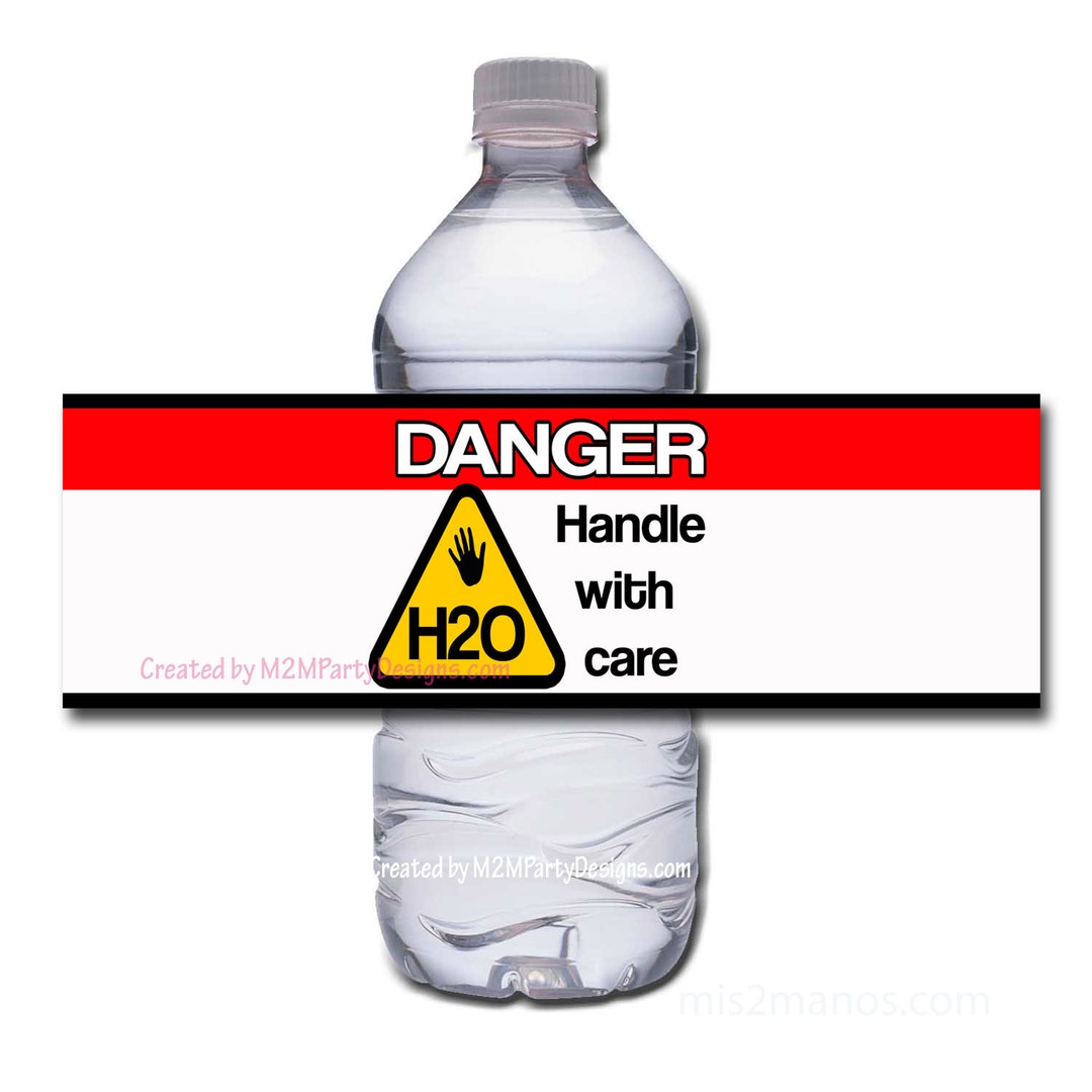 Science Party Water Bottle Labels Printable Instant - Etsy