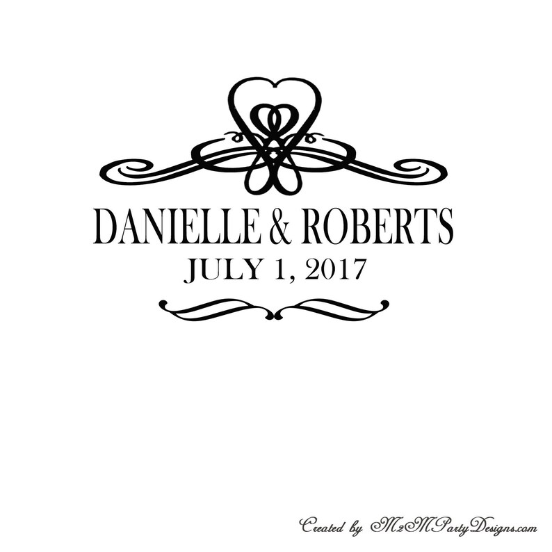 Custom Designed Digital Printable Prom Monogram Gobo Design. - Etsy