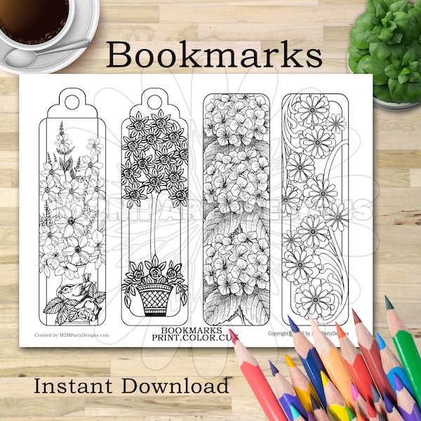 Flower Bookmark - Etsy
