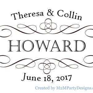 Custom Designed Prom Logo. Gobo Design. Prom Monogram. Party Logo ...