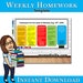 Homework Distance Learning Template, Virtual Classroom Easy Editable ...