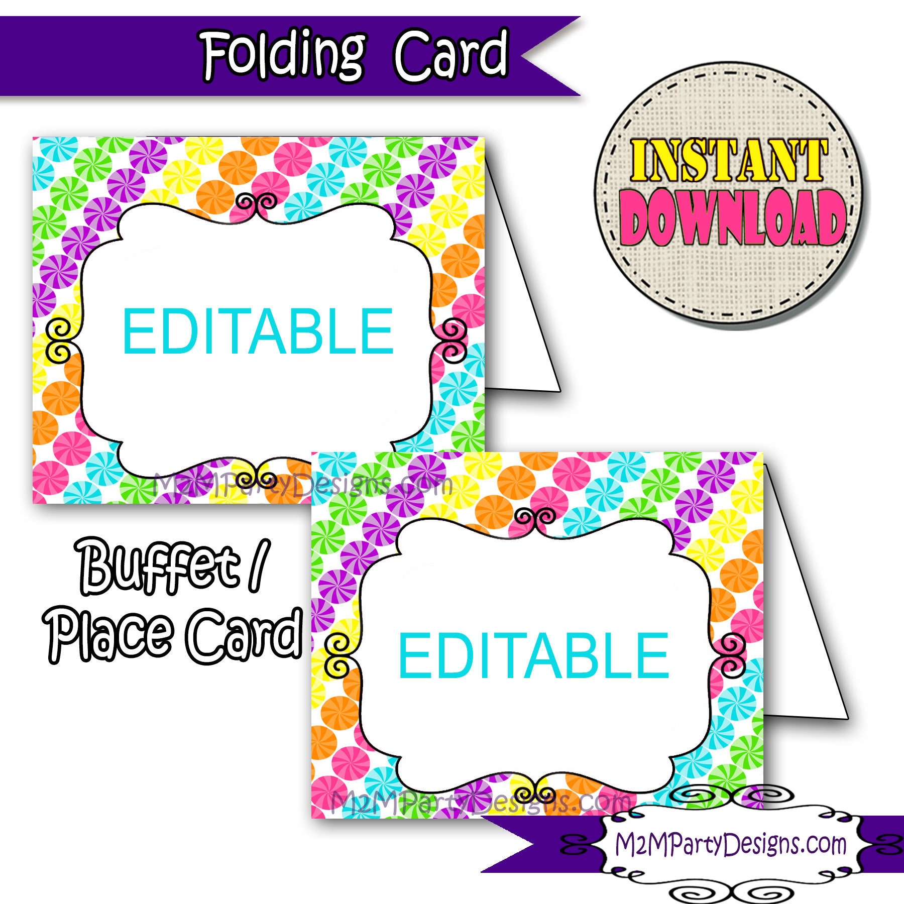 Candyland Cards Printable
