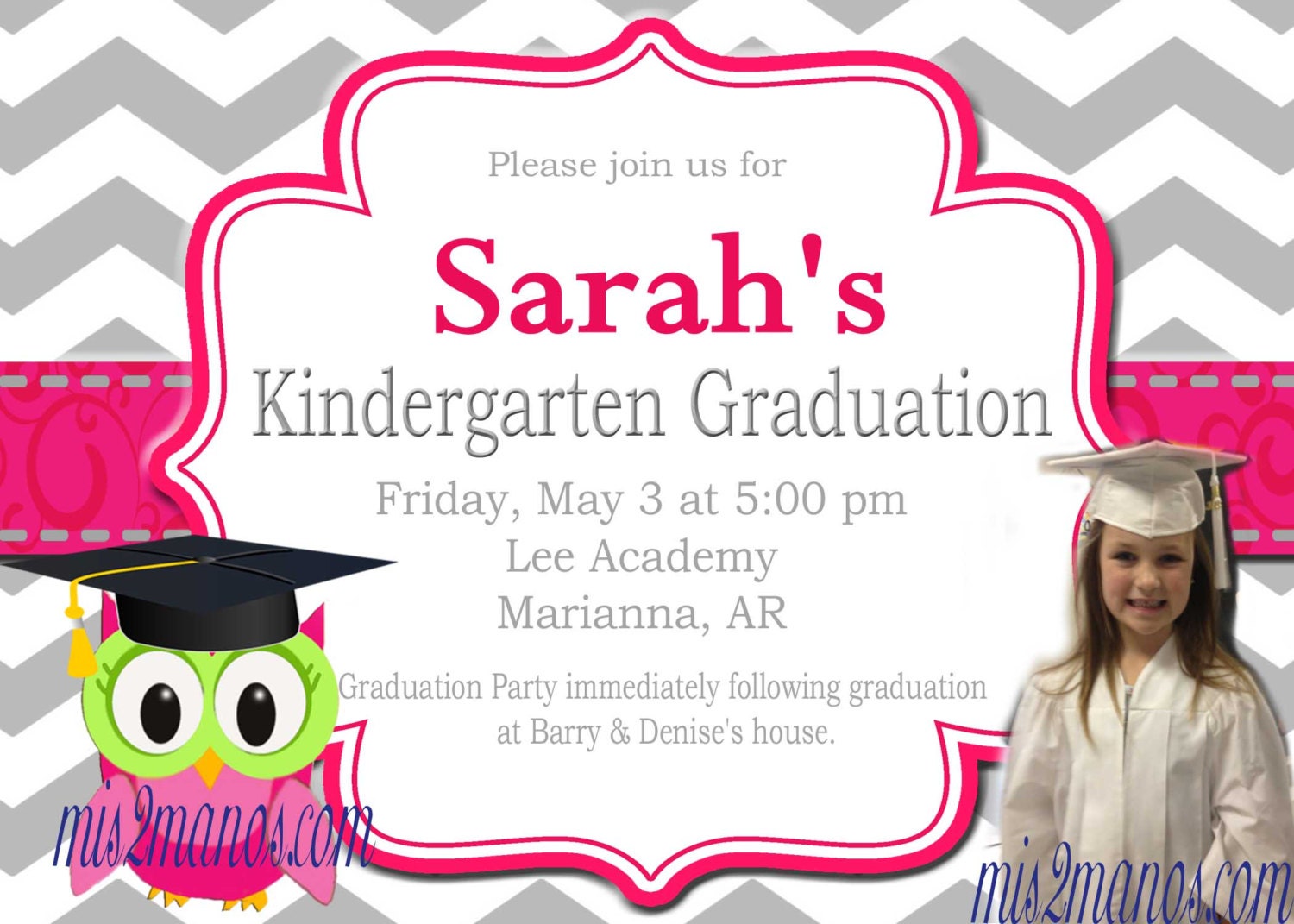 Graduation Invitation Preschool Kinder Diy Printable Photo - Etsy