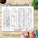 Cactus Bookmark Coloring Bookmarks Adult Bookmark, Cacti Coloring ...