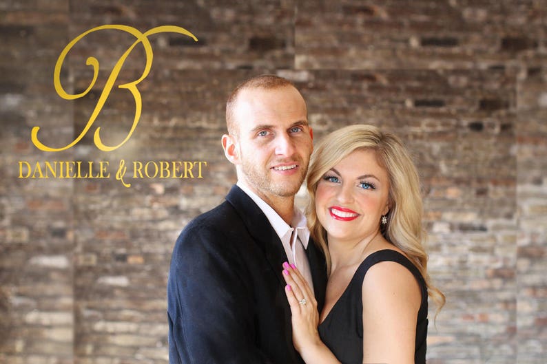 Custom Designed Digital Printable Prom Monogram Gobo Design. - Etsy