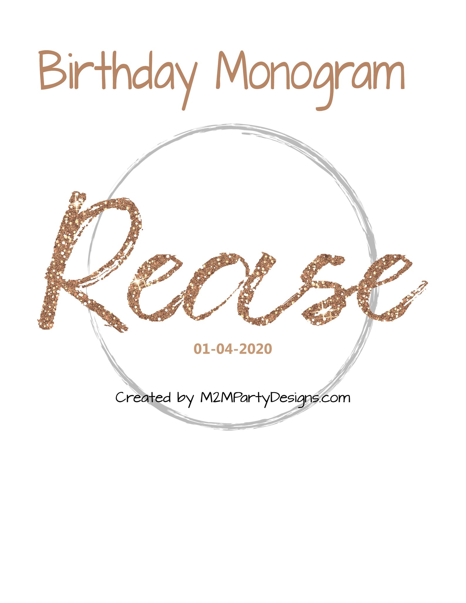 Custom Designed Prom Logo. Gobo Design. Prom Monogram. Party | Etsy