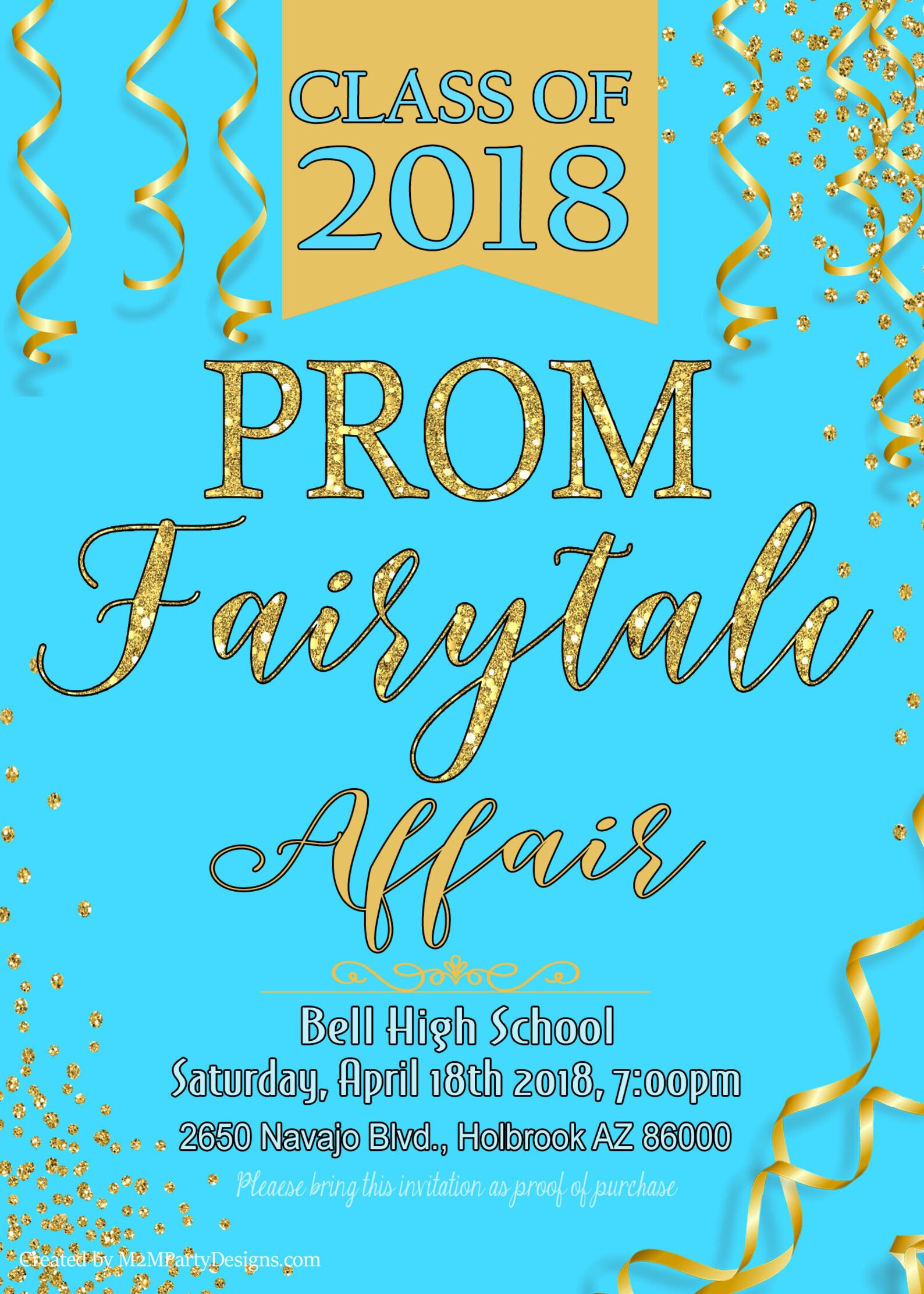 Prom Invitations Starry Night Gold Glitter Under the Stars - Etsy