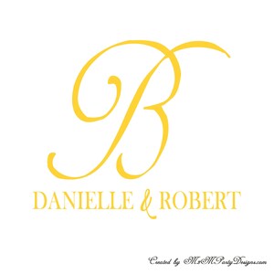 Custom Designed Prom Logo. Gobo Design. Prom Monogram. Party Logo ...