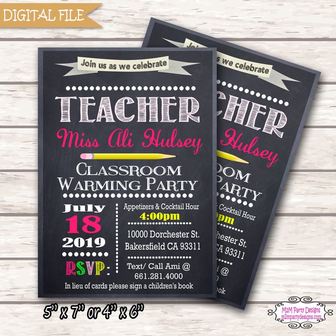 Teacher Education Degree Graduation Invitation Personalized - Etsy