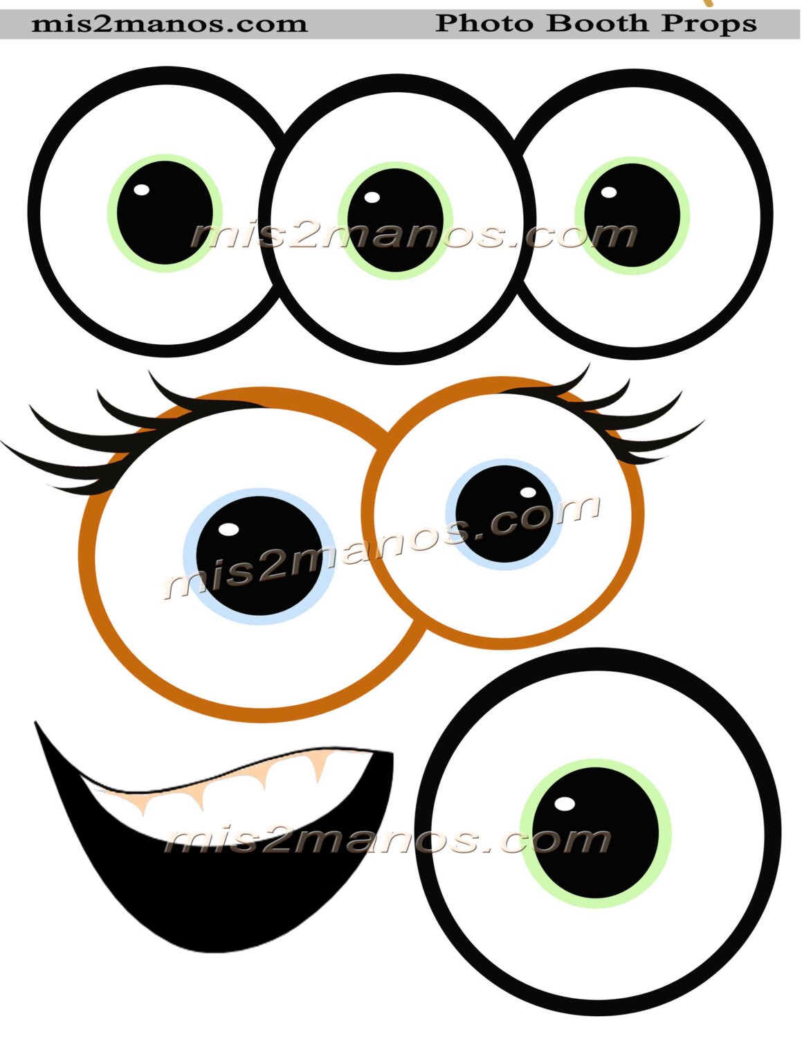 Monster Photo Booth Props SET of 10 Monster Birthday | Etsy