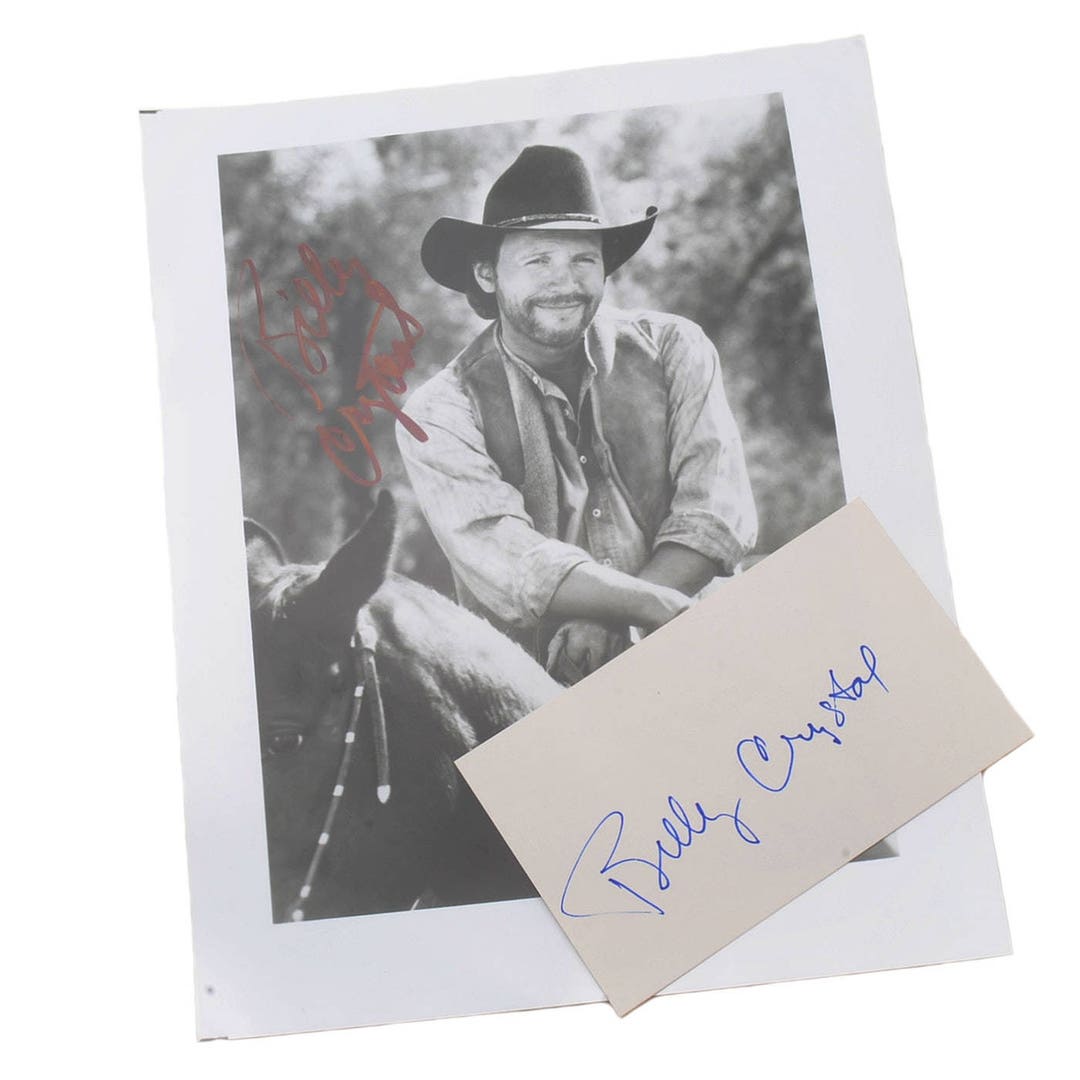 Billy Crystal Autograph Photograph, Hollywood Comedian, Cowboy on Horse ...