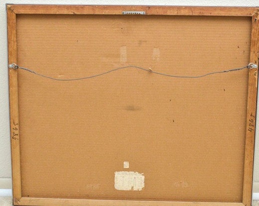 Yonia Fain Abstract Oil Painting Jewish Holocaust Survivor With Pastel ...