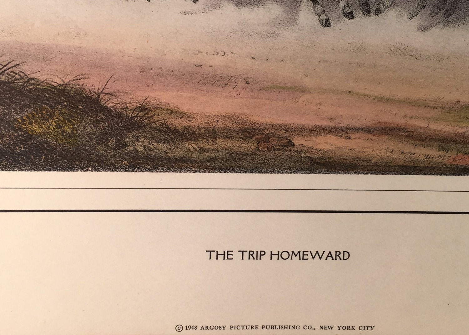 Stage Coach Handcolored Lithograph Entitled the Trip | Etsy