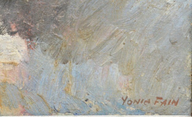 Yonia Fain Abstract Oil Painting Jewish Holocaust Survivor With Pastel ...