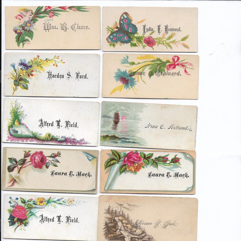 Antique Calling Card - Etsy