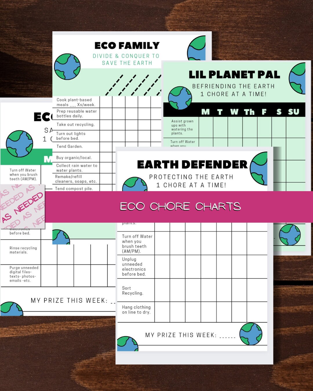 Eco Chore Charts - Etsy