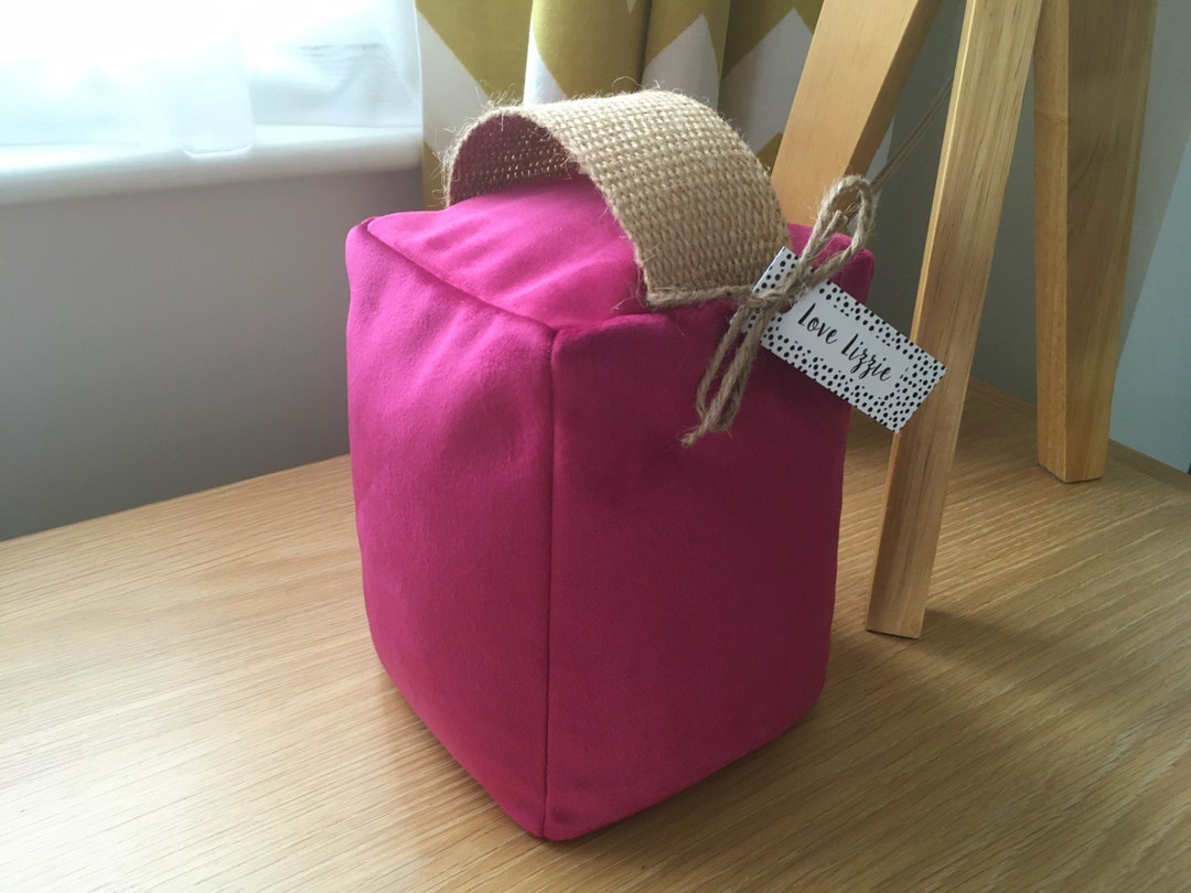 Fuchsia Pink Velvet Door Stop Unfilled - Etsy