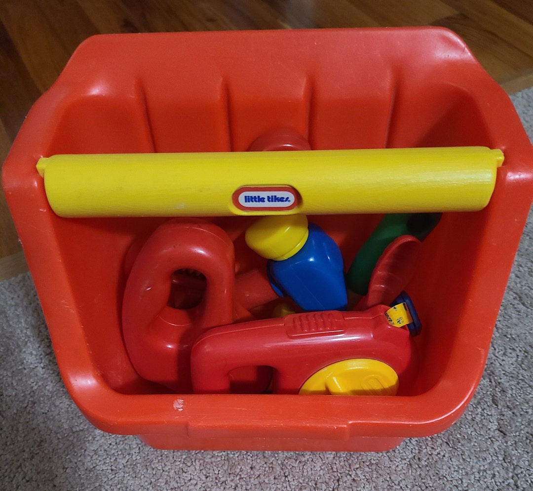 Vintage Little Tikes Tykes Carry Along Caddy Tools Vintage Pretend Play ...