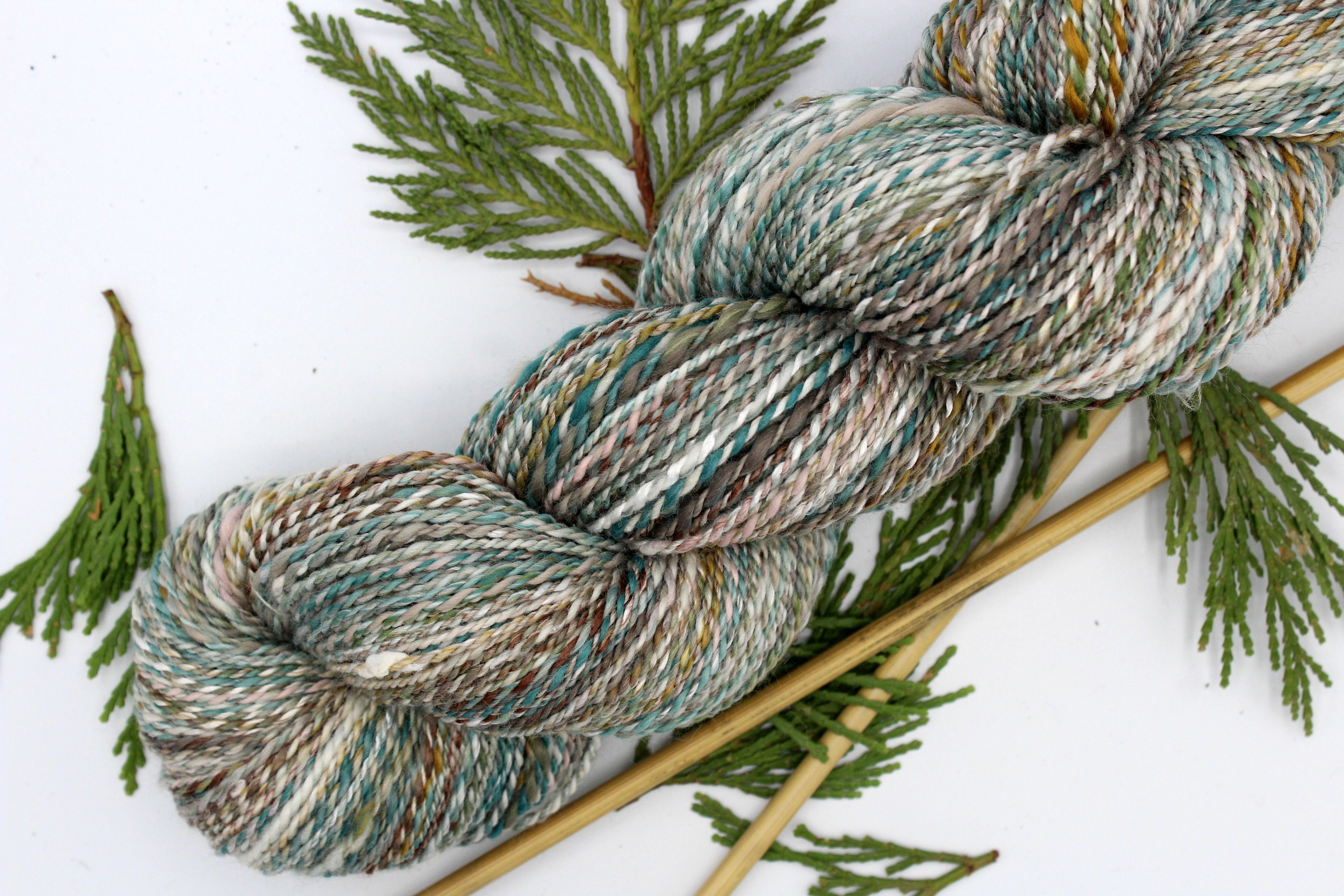 Sport Weight Yarn, Handspun Merino Wool Blend, 290 Yards of a 2 Ply ...