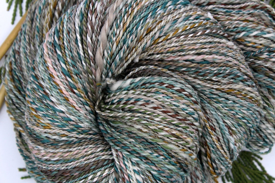 Sport Weight Yarn, Handspun Merino Wool Blend, 290 Yards of a 2 Ply ...