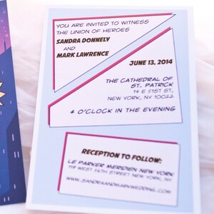 Comic Book Wedding Invitation Set: Superhero Theme (digital) - Etsy