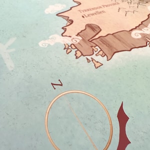 Fourth Wing Map Art // Navarre, Basgiath War College Fan Art Print - Etsy