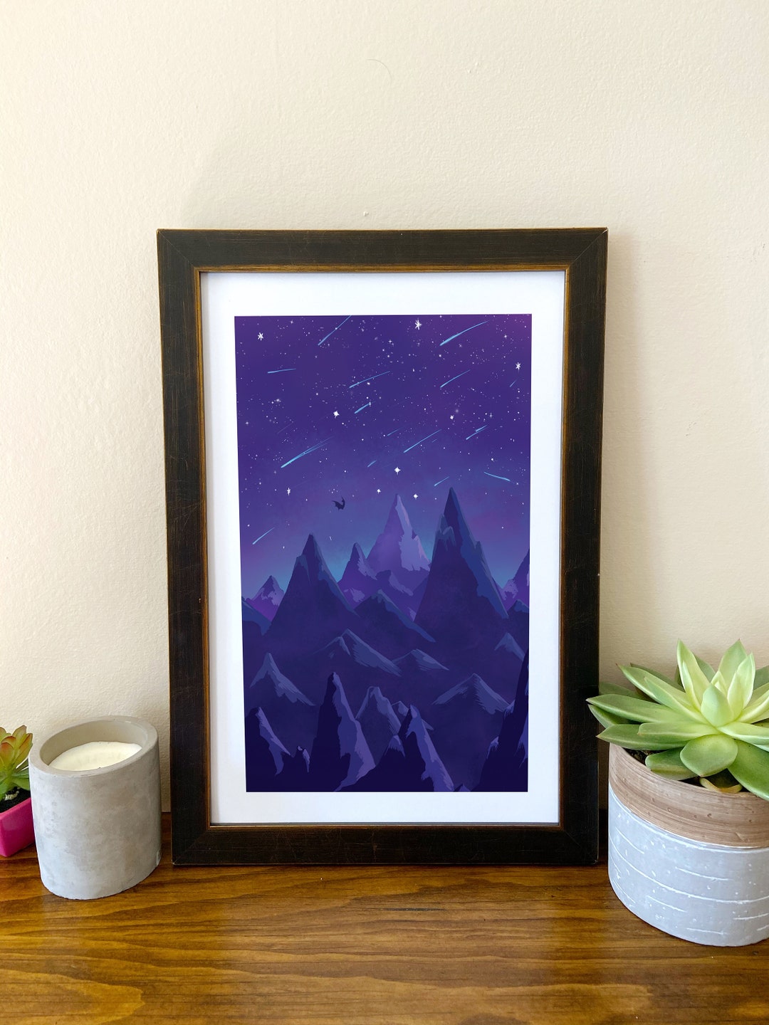 Starfall in Velaris // Fantasy Landscapes // ACOMAF // Literary Art Prints // Romantasy Gifts ...