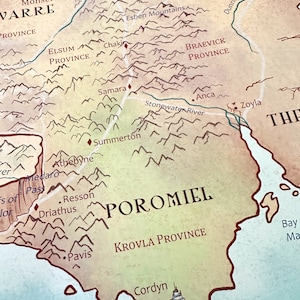 Empyrean Romantasy Map // Navarre // Fourth Wing Fan Art // Basgiath ...