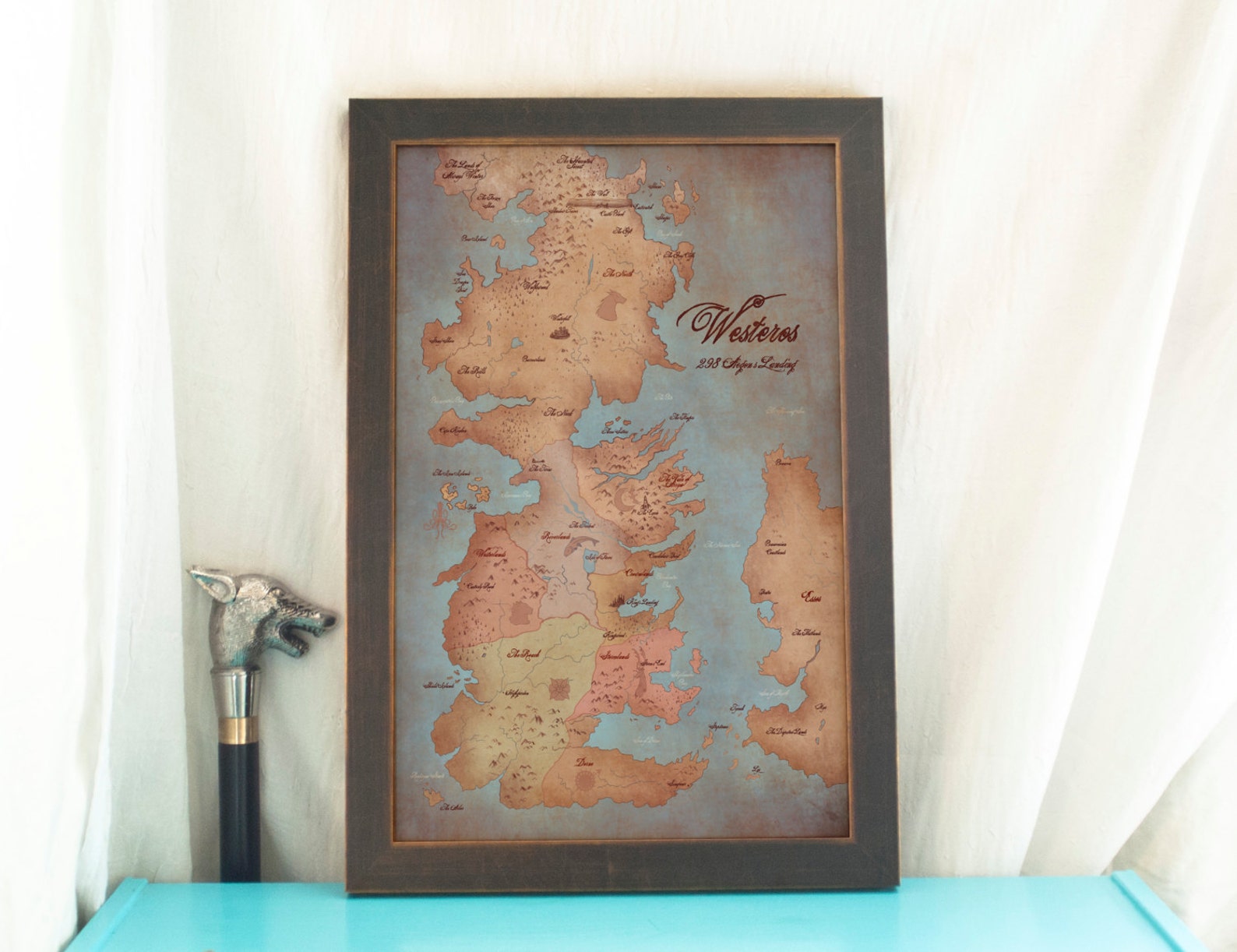 Map of Westeros // A Song of Ice and Fire / Seven Kingdoms / | Etsy